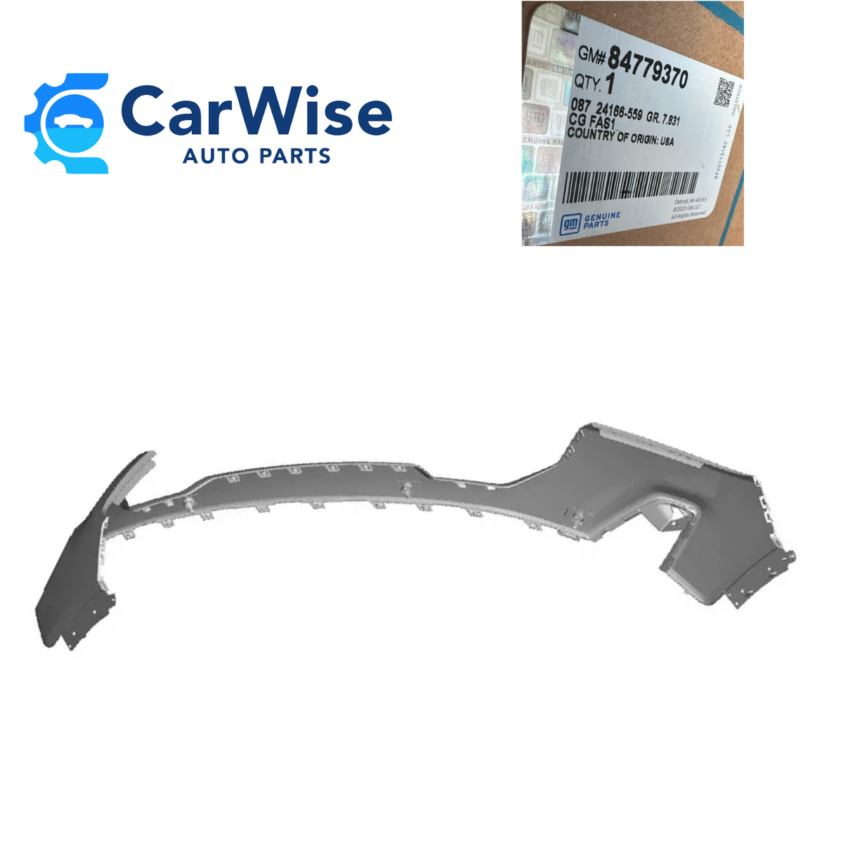 New OEM GM Front Upper Bumper Cover 2020-2022 GMC Acadia W/Radar Holes ...